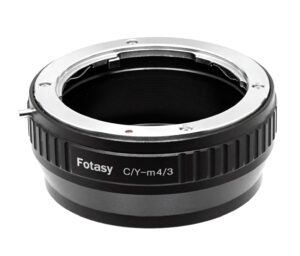 fotasy contax/yashica cy lens to m43 adapter, cy to mft adapter, compatible with panasonic g9 gh5 ii gm5 gx7 gx8 gx9 gx850 g90 g91 g95 g100 olympus e-m1 e-m5 e-m10 i ii iii e-pm2 e-pm1 pen-f e-m1x