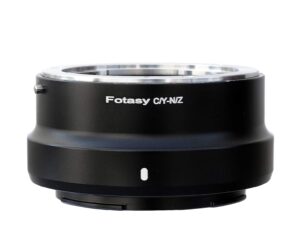 fotasy contax cy lens to nikkor z mount adapter, contax yashica c/y nkz mount adapter, cy to z, compatible with nikon z mount mirrorless camera z 30 z 50 z 5 z 6 z 7 z 6ii z 7ii z fc z 9