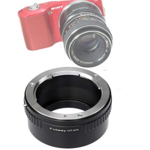 fotasy cy lens to e-mount adapter, contax zeiss c/y lens to e mount adapter, contax lens emount, compatible with sony a7 a7r a7s a7 ii iii iv a9 a9ii a7c aplha 1 a6600 a6500 a6400 a6300 a6100 zv-e10