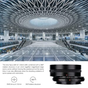 AstrHori 18mm F8 Full Frame Wide Angle Lens & Shift Lens Manual Prime Architecture Landscape Lens for Sony E Mount Mirrorless Camera A5000,A6000,A6500,A6600,NEX-3,NEX-5,NEX-7,A7,A9,NEX-6,etc.