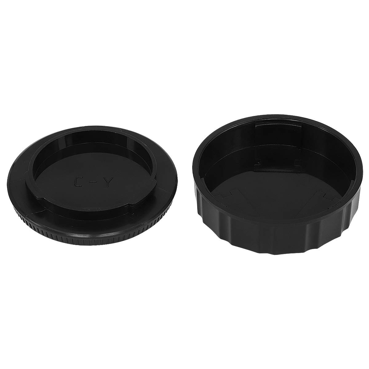 Haoge Camera Body Cap and Rear Lens Cap Cover for Contax Yashica C/Y CY Mount Camera Lens