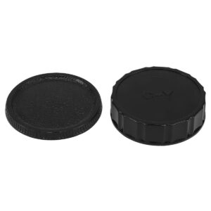 Haoge Camera Body Cap and Rear Lens Cap Cover for Contax Yashica C/Y CY Mount Camera Lens