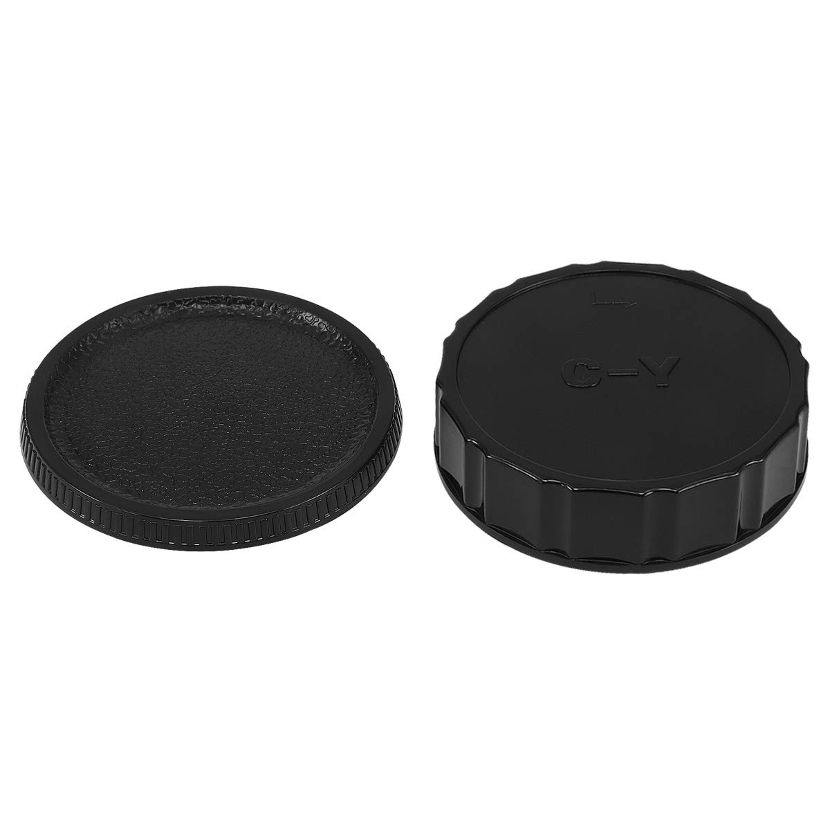 Haoge Camera Body Cap and Rear Lens Cap Cover for Contax Yashica C/Y CY Mount Camera Lens