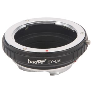 haoge lens mount adapter for contax/yashica c/y cy lens to leica m lm mount camera such as m240, m240p, m262, m3, m2, m1, m4, m5, m6, mp, m7, m8, m9, m9-p, m monochrom, m-e, m, m-p, m10, m-a