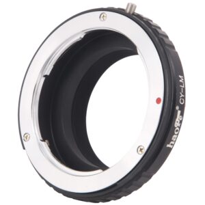 Haoge Lens Mount Adapter for Contax/Yashica C/Y CY Lens to Leica M LM Mount Camera such as M240, M240P, M262, M3, M2, M1, M4, M5, M6, MP, M7, M8, M9, M9-P, M Monochrom, M-E, M, M-P, M10, M-A