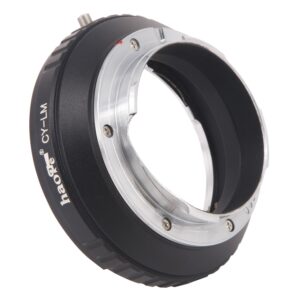 Haoge Lens Mount Adapter for Contax/Yashica C/Y CY Lens to Leica M LM Mount Camera such as M240, M240P, M262, M3, M2, M1, M4, M5, M6, MP, M7, M8, M9, M9-P, M Monochrom, M-E, M, M-P, M10, M-A