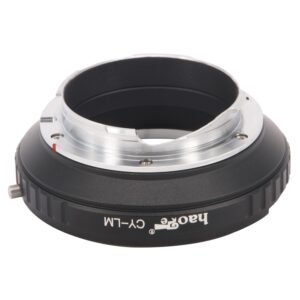 Haoge Lens Mount Adapter for Contax/Yashica C/Y CY Lens to Leica M LM Mount Camera such as M240, M240P, M262, M3, M2, M1, M4, M5, M6, MP, M7, M8, M9, M9-P, M Monochrom, M-E, M, M-P, M10, M-A