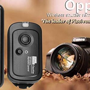 Pixel Oppilas 2.4GHz Digital Wireless Remote Shutter Release E3 for Canon, Fujifilm GFX50R, Samsung, Contax, Sigma and Hassleblad Cameras, Replaces Can RS-60E3