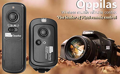 Pixel Oppilas 2.4GHz Digital Wireless Remote Shutter Release E3 for Canon, Fujifilm GFX50R, Samsung, Contax, Sigma and Hassleblad Cameras, Replaces Can RS-60E3