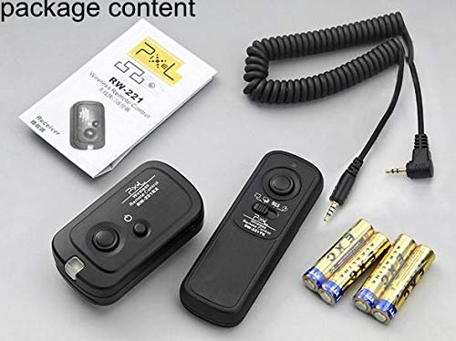 Pixel Oppilas 2.4GHz Digital Wireless Remote Shutter Release E3 for Canon, Fujifilm GFX50R, Samsung, Contax, Sigma and Hassleblad Cameras, Replaces Can RS-60E3