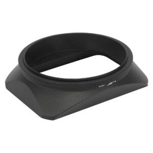 Haoge 72mm Square Metal Screw-in Mount Lens Hood Shade with Cap for 72mm Canon Nikon Sony Leica Leitz Carl Zeiss Voigtlander Nikkor Panasonic Fujifilm Olympus Lens and Other 72mm Filter Thread Lens