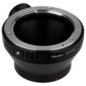 Fotodiox Lens Mount Adapter, Contax/Yashica (also known as c/y) Lens to Pentax Q-Series Camera, fits Pentax Q Mirrorless Cameras