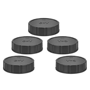 5pcs plastic lens rear protective cover for contax yasica c y mount slr camera lens