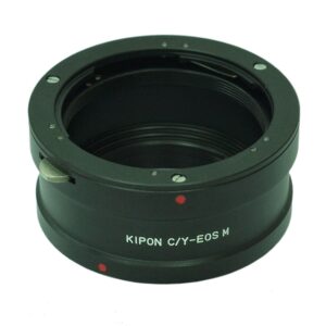 kipon mount conversion adapter c/y-eos m contax/yashica mount lens - canon eos m mount body 014073