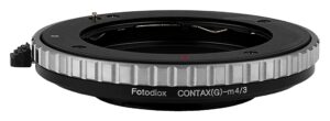 fotodiox lens mount adapter - compatible with contax g rangefinder lenses to micro four thirds mount mirrorless cameras