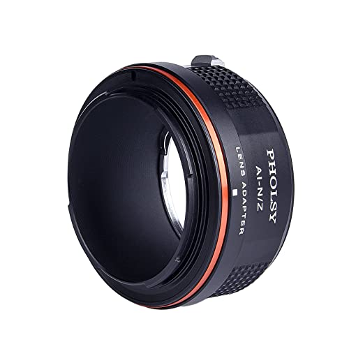 PHOLSY FTZ Lens Adapter for Nikkor AI/F/AIS/AF/AF-I/AF-S Lens Compatible with Nikon F Lens to Nikon Z Mount Camera Body Compatible with Nikon Z fc, Z30, Z9, Z8, Z6II, Z7II, Z6, Z7, Z5, Z50