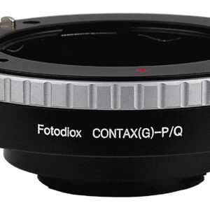 Fotodiox Lens Mount Adapter, Contax G Lens to Pentax Q-Series Camera, fits Pentax Q Mirrorless Cameras