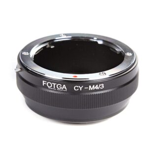 fotga lens adapter for contax c/y mount lens to micro four thirds m4/3 mft mount camera olympus pen e-pl1/2 e-pl7/8/9/10 om-d e-m5 e-m10 ii iii lumix gh2 gh3 gh4 gh5 gh5s