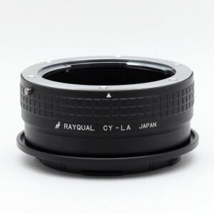 rayqual lens mount adapter for contax/yashica lenses to leica l-mount camera made in japan cy-la