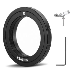 neewer t ring with m42 threads compatible with nikon f mount cameras & telescopes, lens adapter ring for d850 d750 d500 d780 d7500 d5600 d3500 d5 etc, la-01