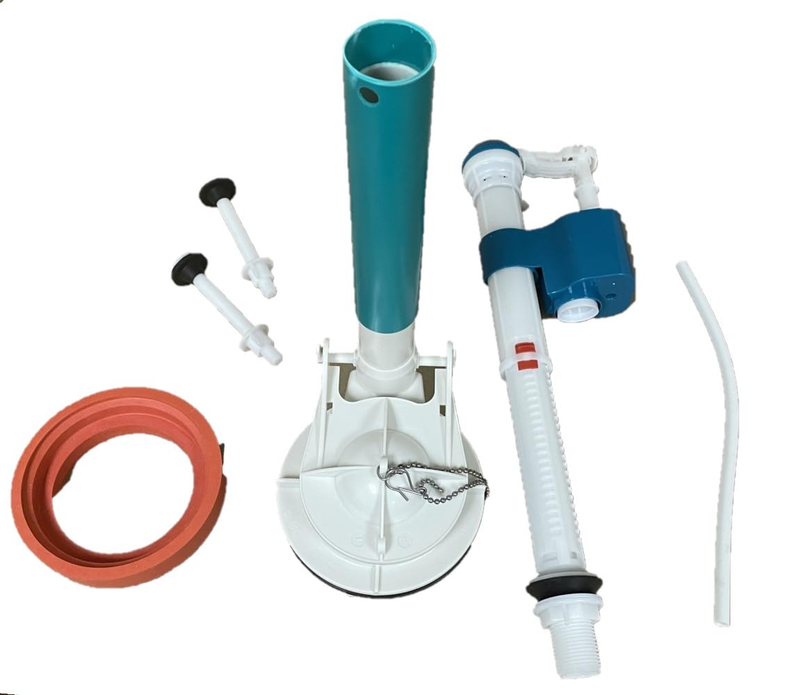 American Standard Champion 4 Toilet Replacement Kit Two Piece Flush Valve with NuFlush Adjustable Hight Fill Valve