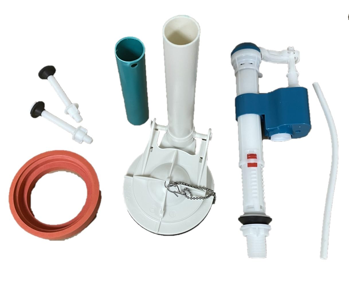 American Standard Champion 4 Toilet Replacement Kit Two Piece Flush Valve with NuFlush Adjustable Hight Fill Valve