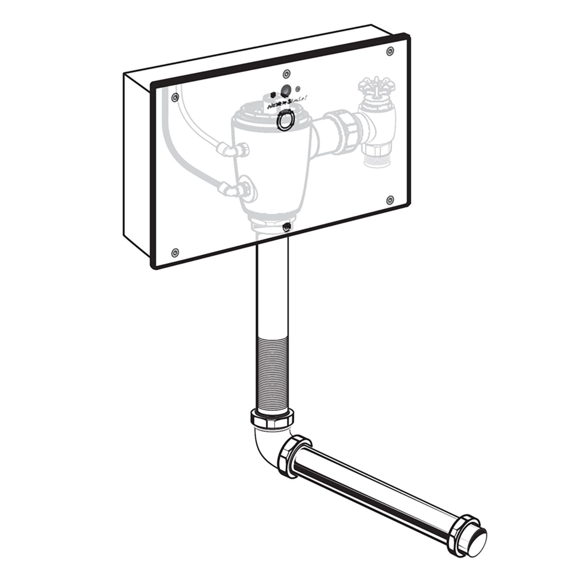 American Standard 606B322.007 Ultima Selectronic Toilet Flush Valve, No Finish