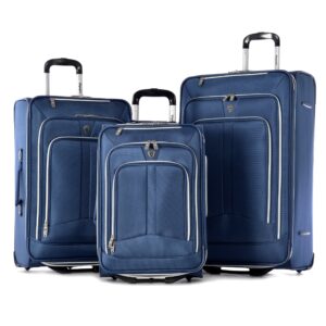 olympia u.s.a. hamburg luggage set, navy, one size