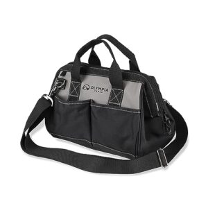 Olympia Tool Bag 18 Inch, Heavy Duty Tools Bag with 14 Pockets, Adjustable Shouder Straps and 600D Reinforced Material