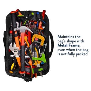 Olympia Tool Bag 18 Inch, Heavy Duty Tools Bag with 14 Pockets, Adjustable Shouder Straps and 600D Reinforced Material