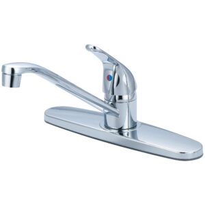 olympia k-4160h elite single handle kitchen faucet chrome