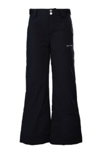 spyder active sports girls olympia insulated ski pant, black white, 20