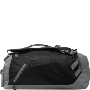 Olympia U.S.A. Blitz 22" Convertible Gym Duffel W/Backpack Straps Duffel Bag, BLACK+GRAY