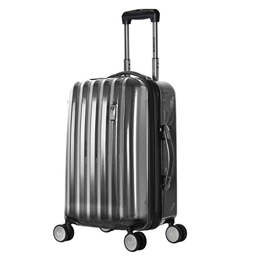 Olympia U.S.A. Luggage Titan 21 Inch Expandable Carry-On Hardside Spinner, Black, One Size