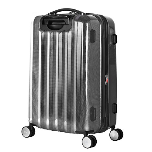 Olympia U.S.A. Luggage Titan 21 Inch Expandable Carry-On Hardside Spinner, Black, One Size