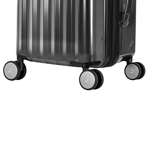 Olympia U.S.A. Luggage Titan 21 Inch Expandable Carry-On Hardside Spinner, Black, One Size