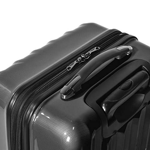 Olympia U.S.A. Luggage Titan 21 Inch Expandable Carry-On Hardside Spinner, Black, One Size