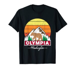 olympia washington retro vintage t-shirt