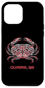 iphone 15 pro max olympia washington dungeness crab native american indian case