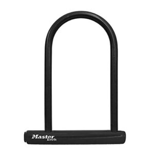 master lock 8170d, 6-1/8 inch u-lock, black