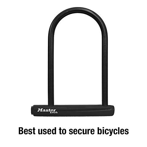 Master Lock 8170D, 6-1/8 inch U-Lock, Black