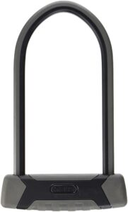 abus u-lock granit xplus 540, bike lock with xplus cylinder, high protection against theft, abus security level 15, black/grey