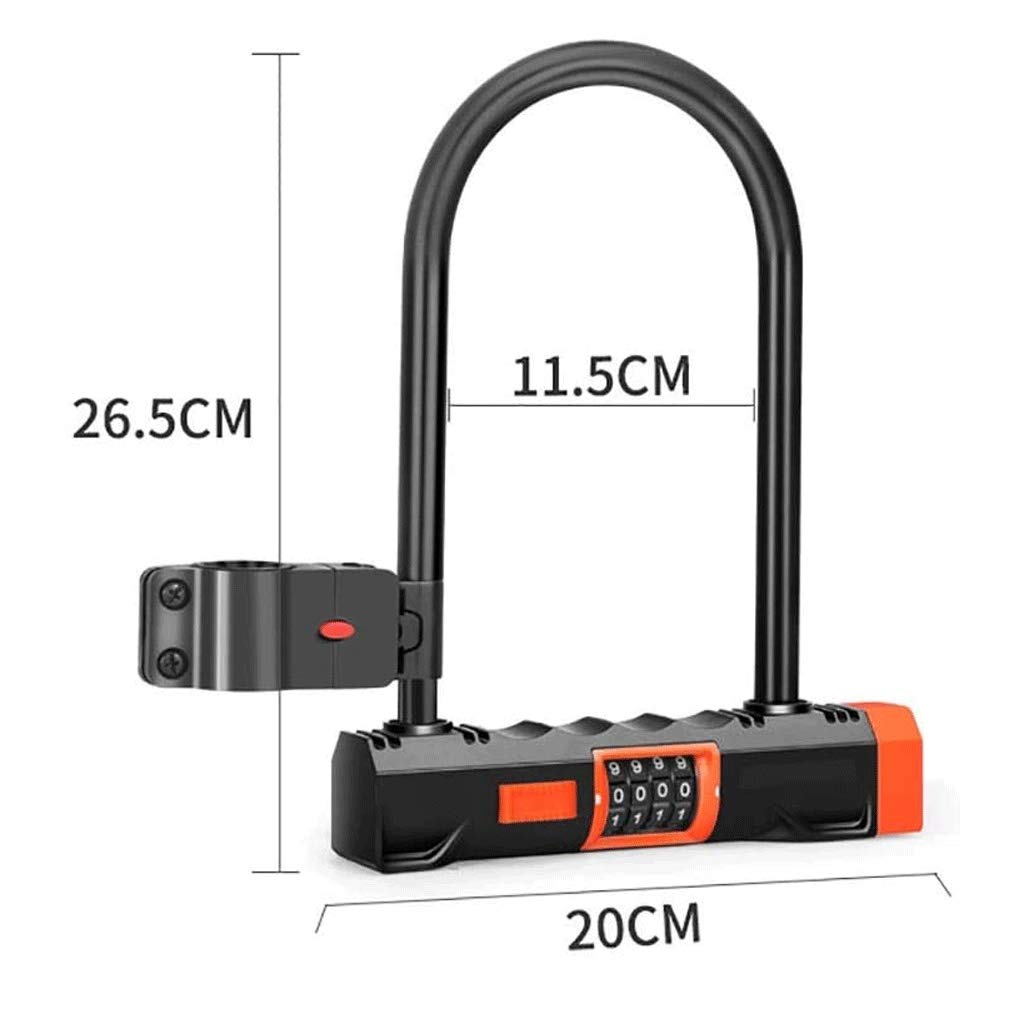 Heavy Duty Digit Bicycle Bike Combination Bike Lock Bicycle Heavy Duty Combination U Shaped Lock