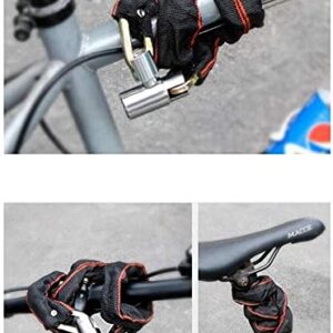 Bicycle Lock, Anti-Theft Chain Lock, Portable Lock, Bicycle Lock, Electric Car Chain Lock, Mountain Bike Lock,Thickened Chain(Size:85cm)