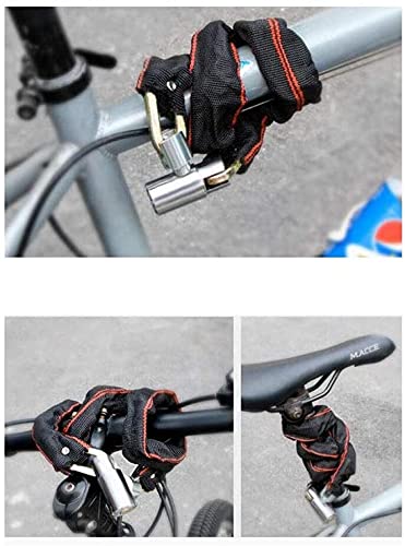 Bicycle Lock, Anti-Theft Chain Lock, Portable Lock, Bicycle Lock, Electric Car Chain Lock, Mountain Bike Lock,Thickened Chain(Size:85cm)