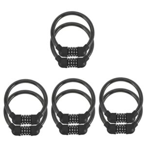 vanzack 8 pcs wear-resistant bike lock convenient bike lock sturdy cable lock bike chain lock reusable bike lock daily use cycle lock multi-function bike lock abs lock disc major