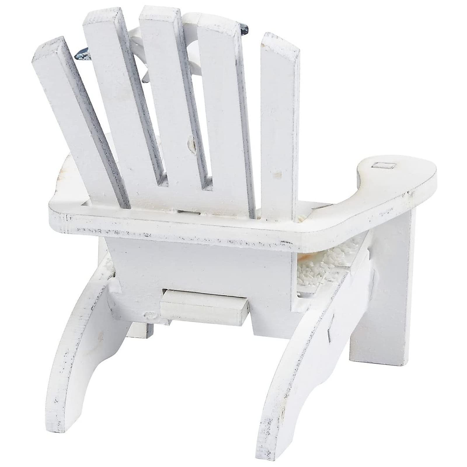 Juvale Set of 4 Mini Beach Chair for Bathroom, Nautical Home Decor, Ocean Decorations (4 in)