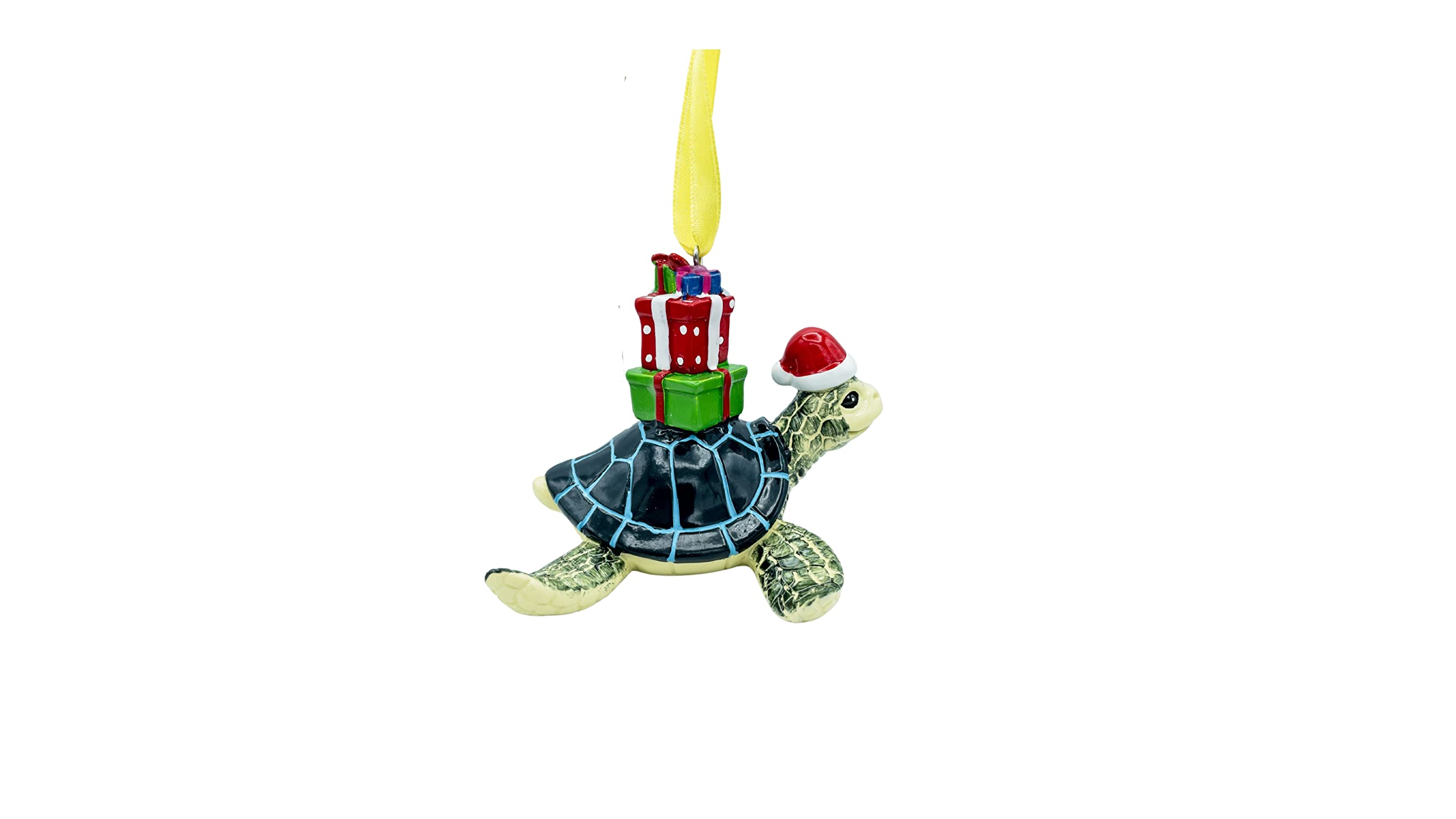 Blue Sea Turtle Beach Ocean Coastal Resin Christmas Tree Hanging Ornament Decoration Decor