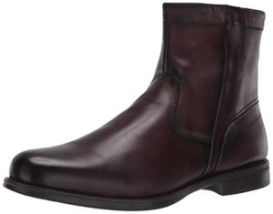 florsheim mens medfield plain toe zip fashion boot, brown, 10.5 wide us