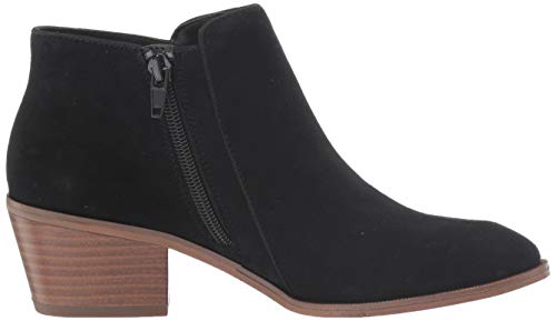 Amazon Essentials Women's Ankle Boot, Black Microsuede, 7.5